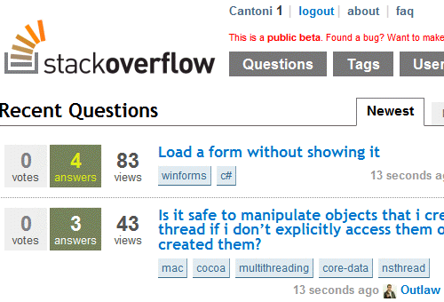 Stack Overflow Programming Qanda Brian Cantoni 